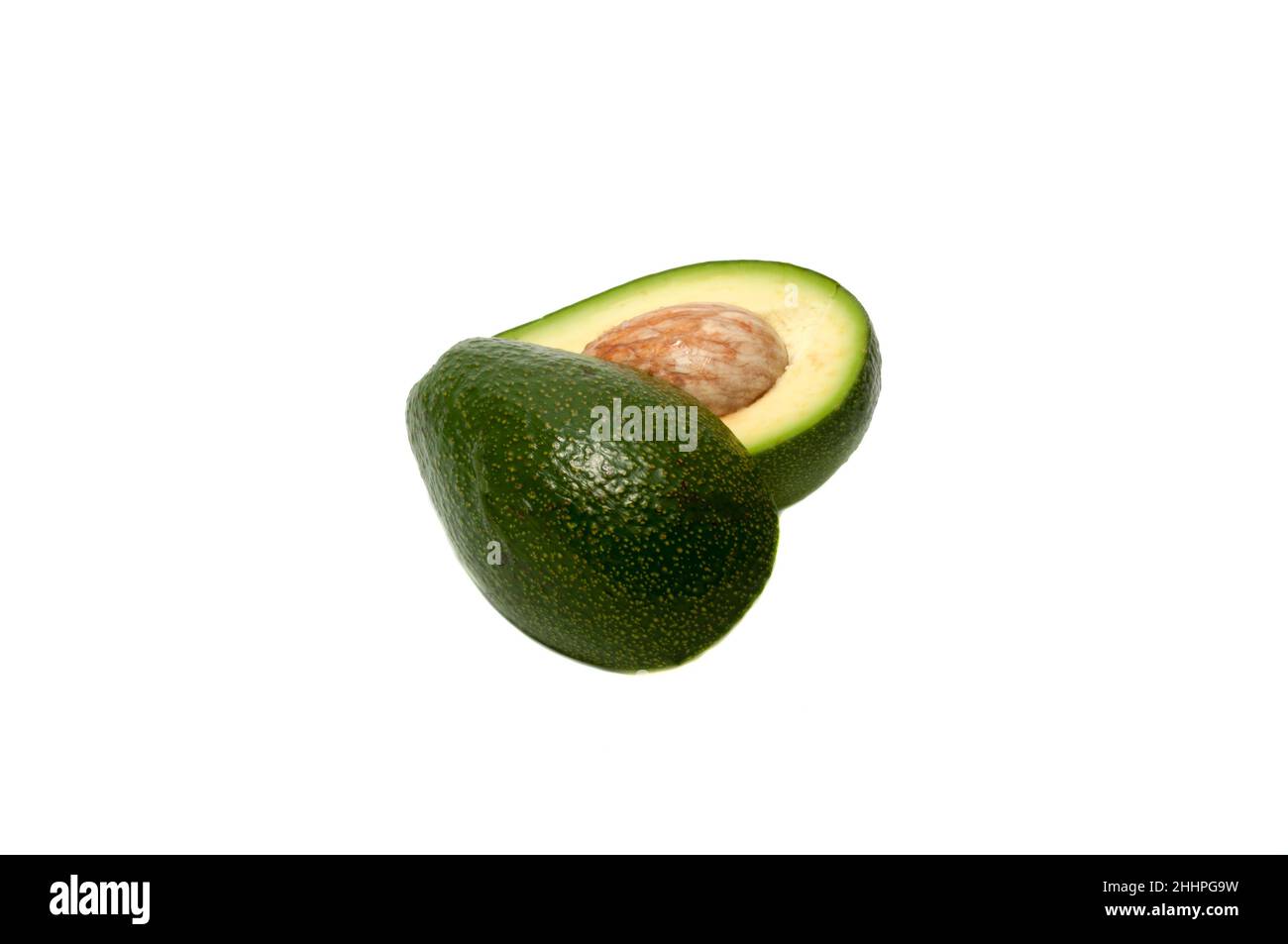 Avocado green fruit exotic isolated in the white Stock Photo - Alamy