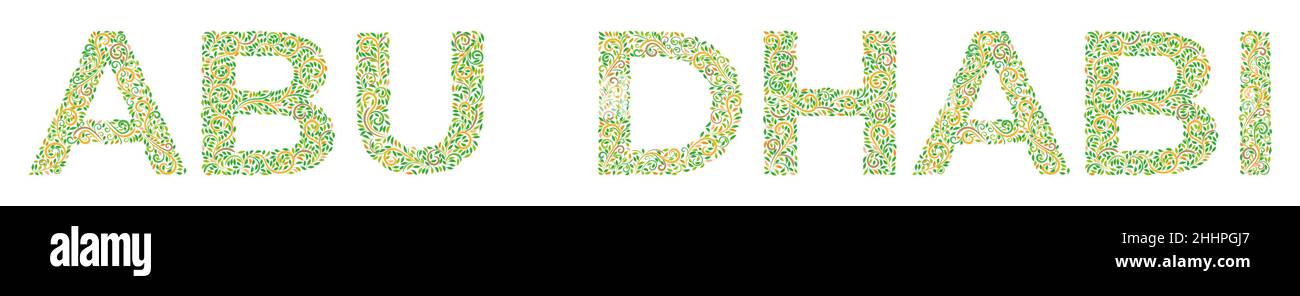Abu dhabi text Stock Vector Images - Alamy