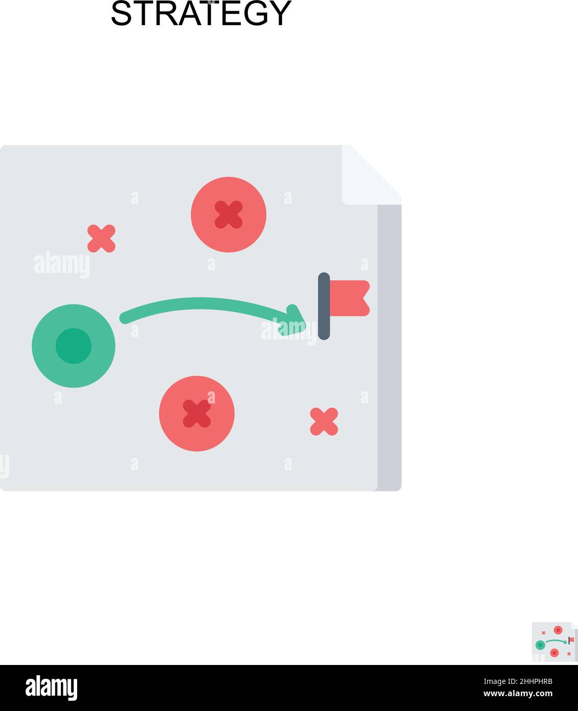 Strategy Simple vector icon.Perfect color modern pictogram on editable ...