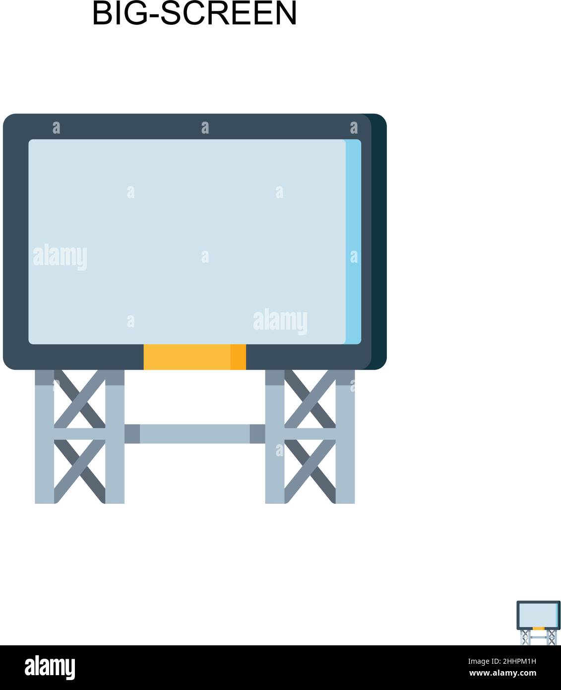 Big-screen Simple vector icon.Perfect color modern pictogram on ...