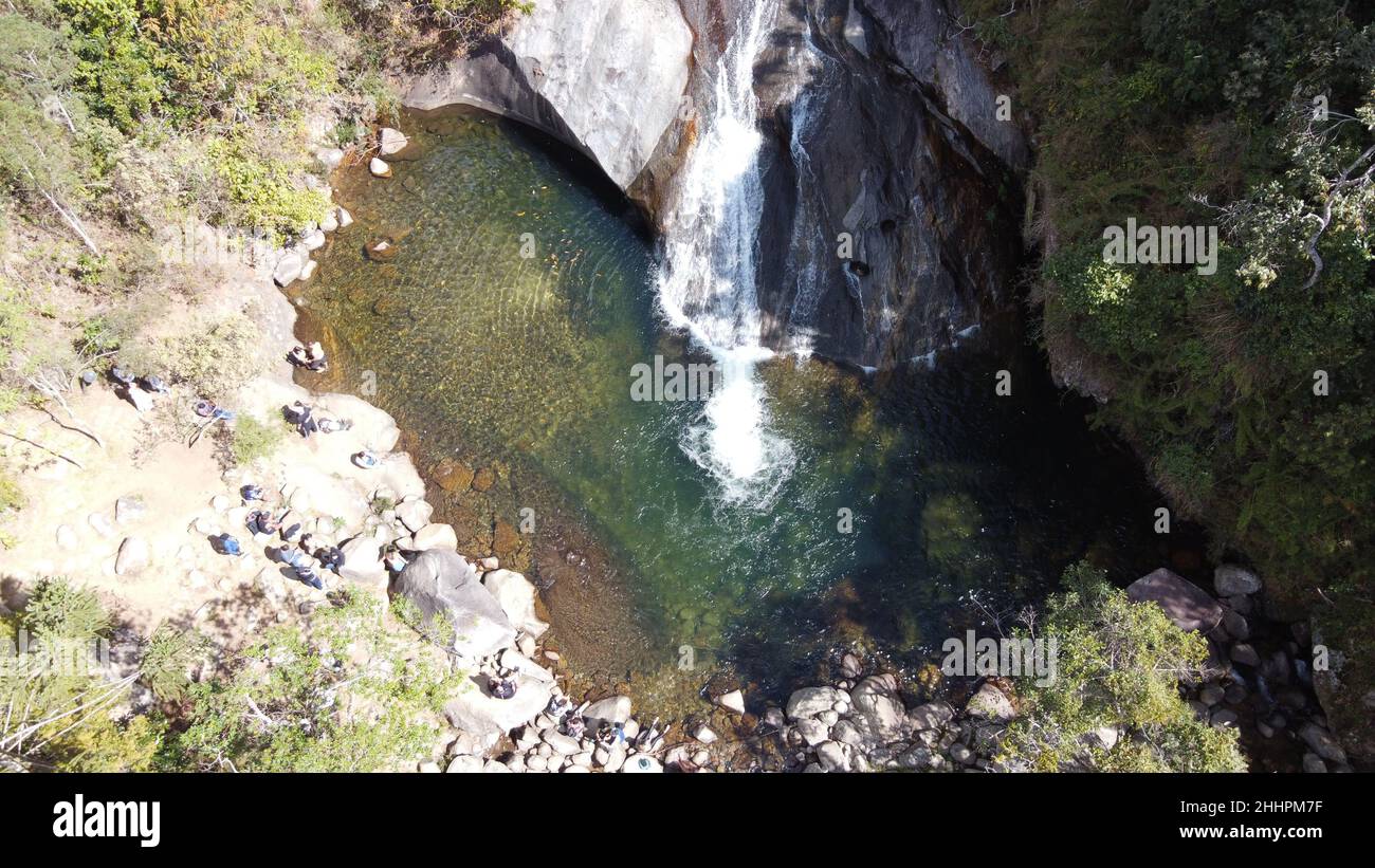 Paradise waterfall located in Maringá, Rio de Janeiro, Brazil. Perfect ...