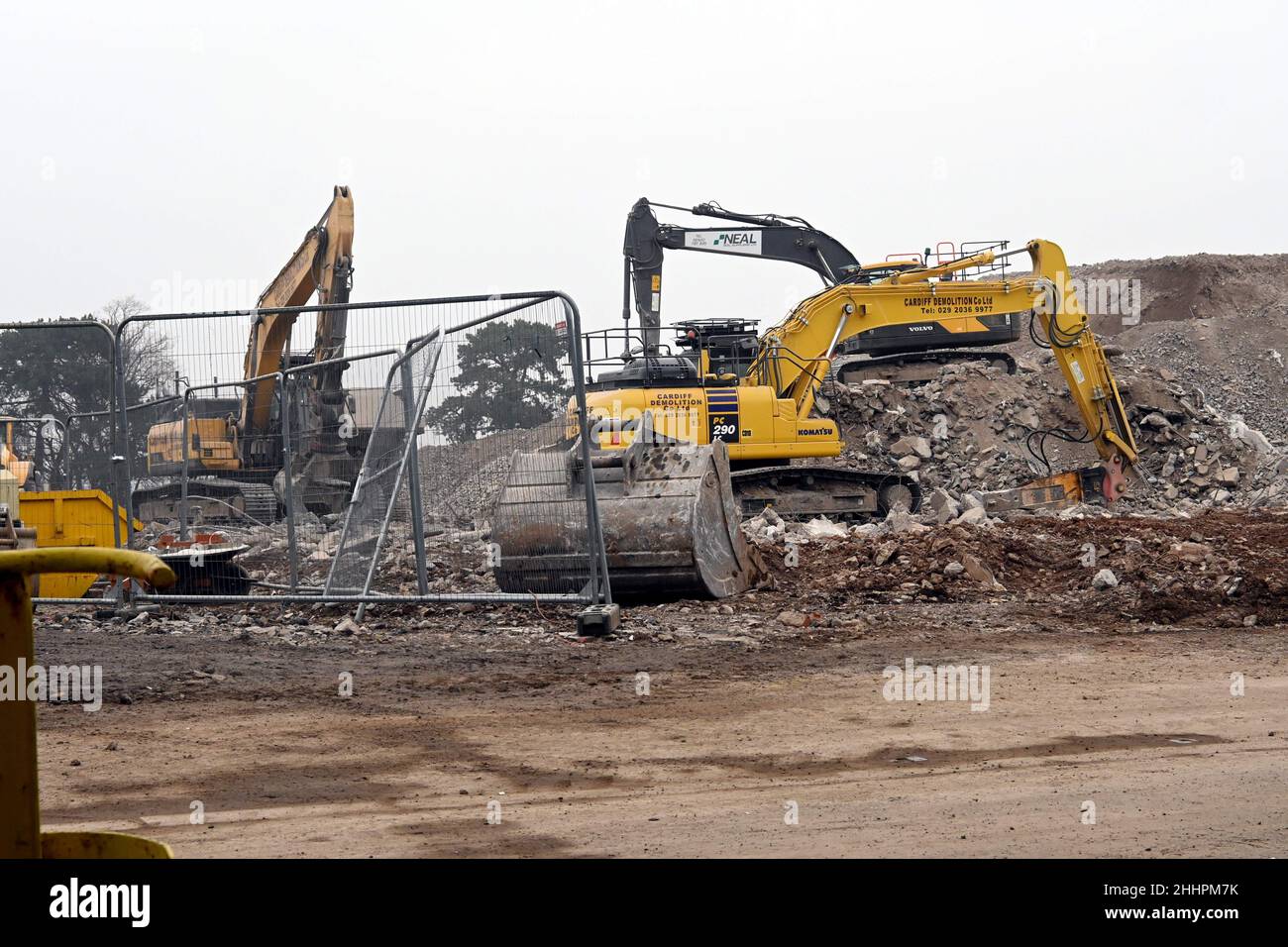 BBC Wales HQ Llandaff, Cardiff demolition Stock Photo - Alamy