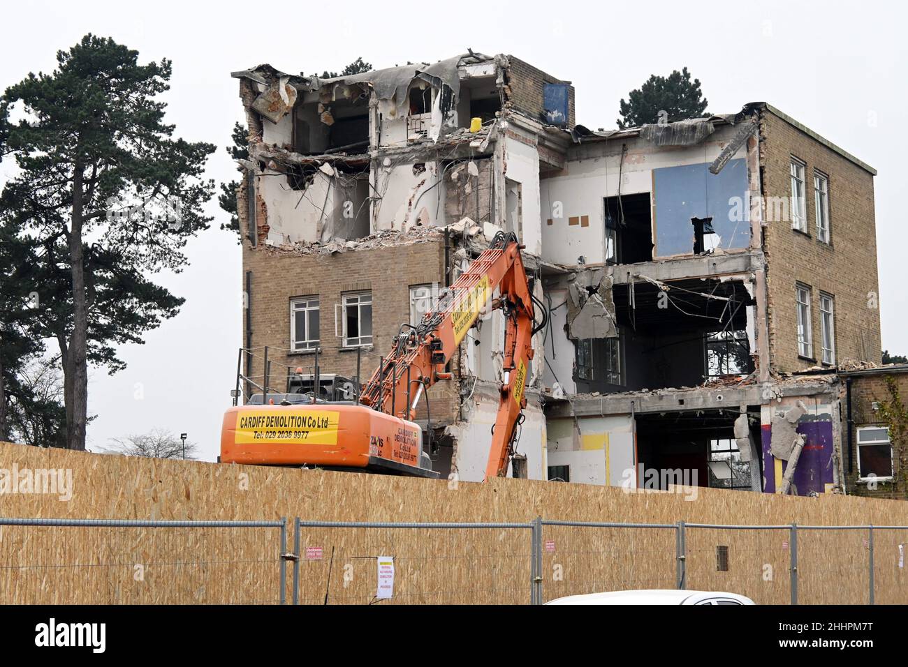 BBC Wales HQ Llandaff, Cardiff demolition Stock Photo - Alamy