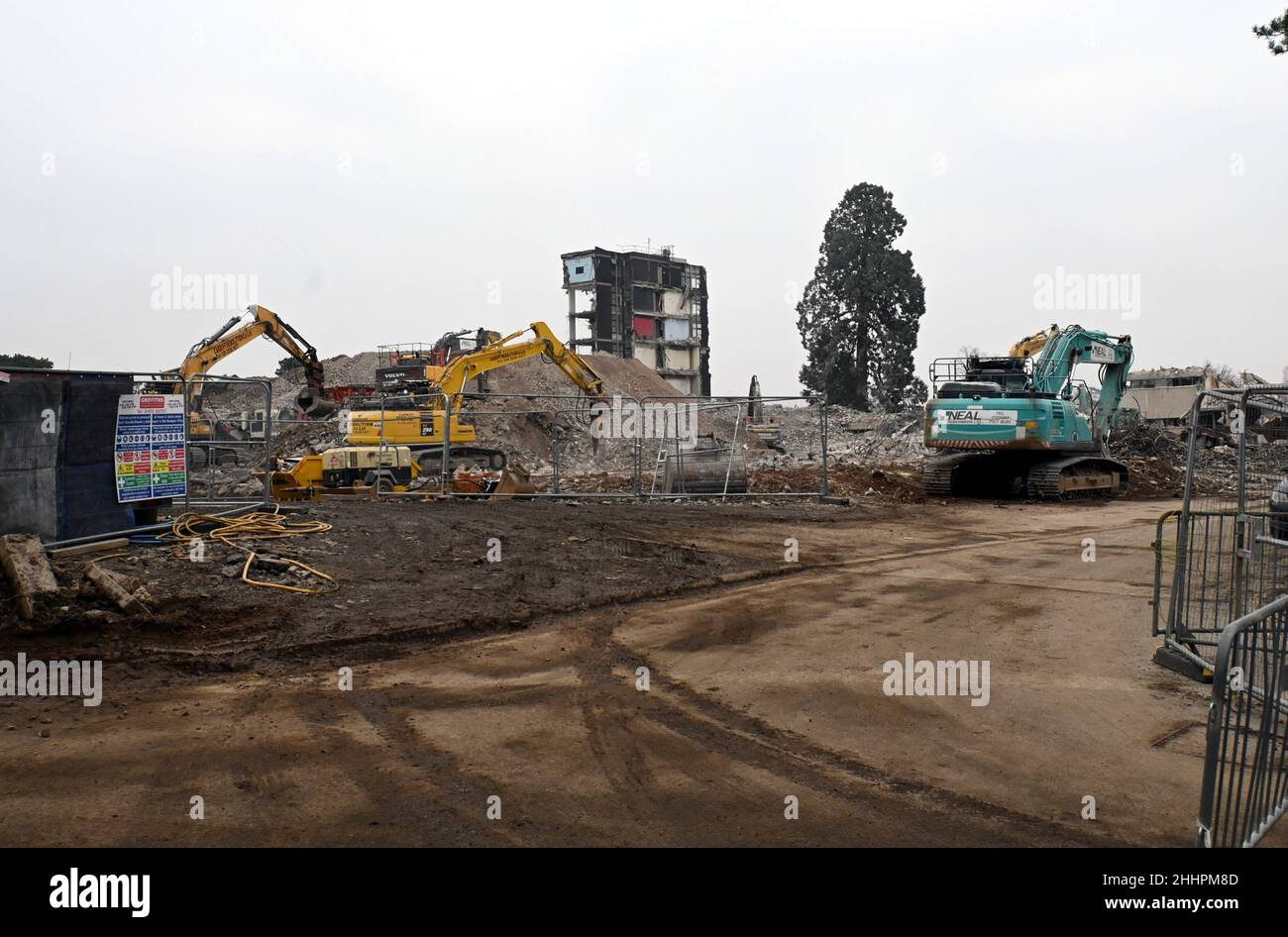 BBC Wales HQ Llandaff, Cardiff demolition Stock Photo - Alamy