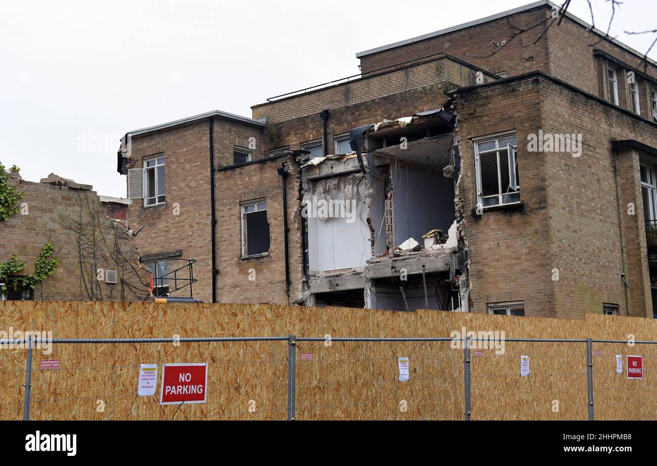 BBC Wales HQ Llandaff, Cardiff demolition Stock Photo - Alamy