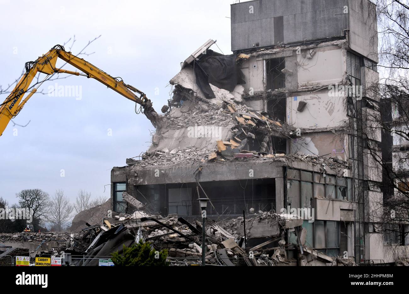 BBC Wales HQ Llandaff, Cardiff demolition Stock Photo - Alamy