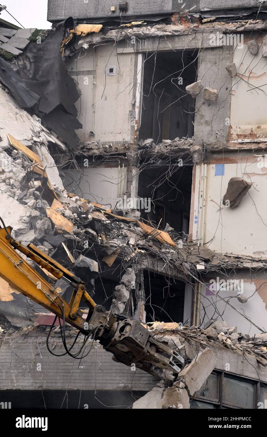 BBC Wales HQ Llandaff, Cardiff demolition Stock Photo - Alamy