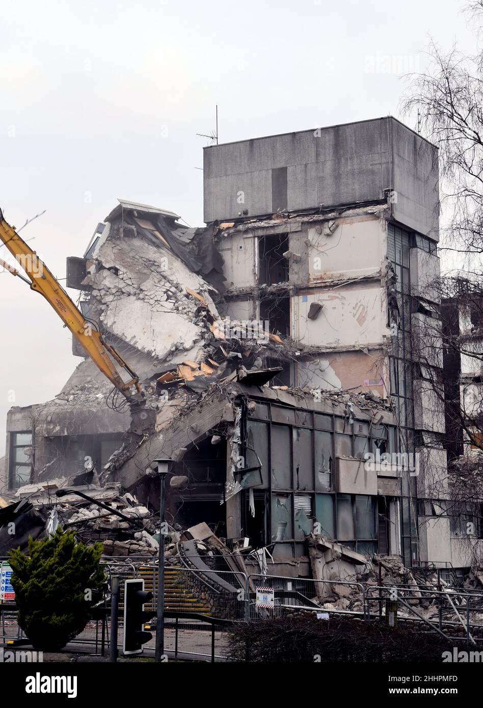 BBC Wales HQ Llandaff, Cardiff demolition Stock Photo - Alamy