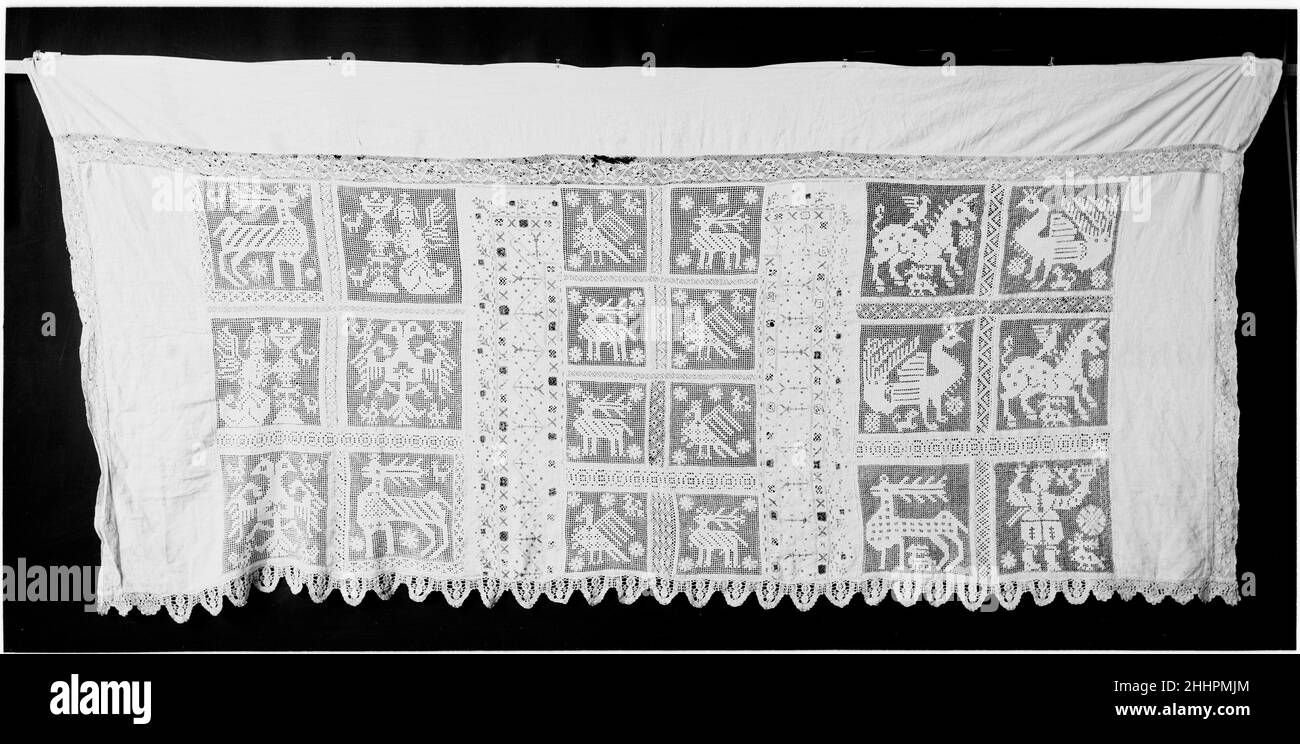 Hanging 17th century Spanish. Hanging. Spanish. 17th century. Drawnwork ...
