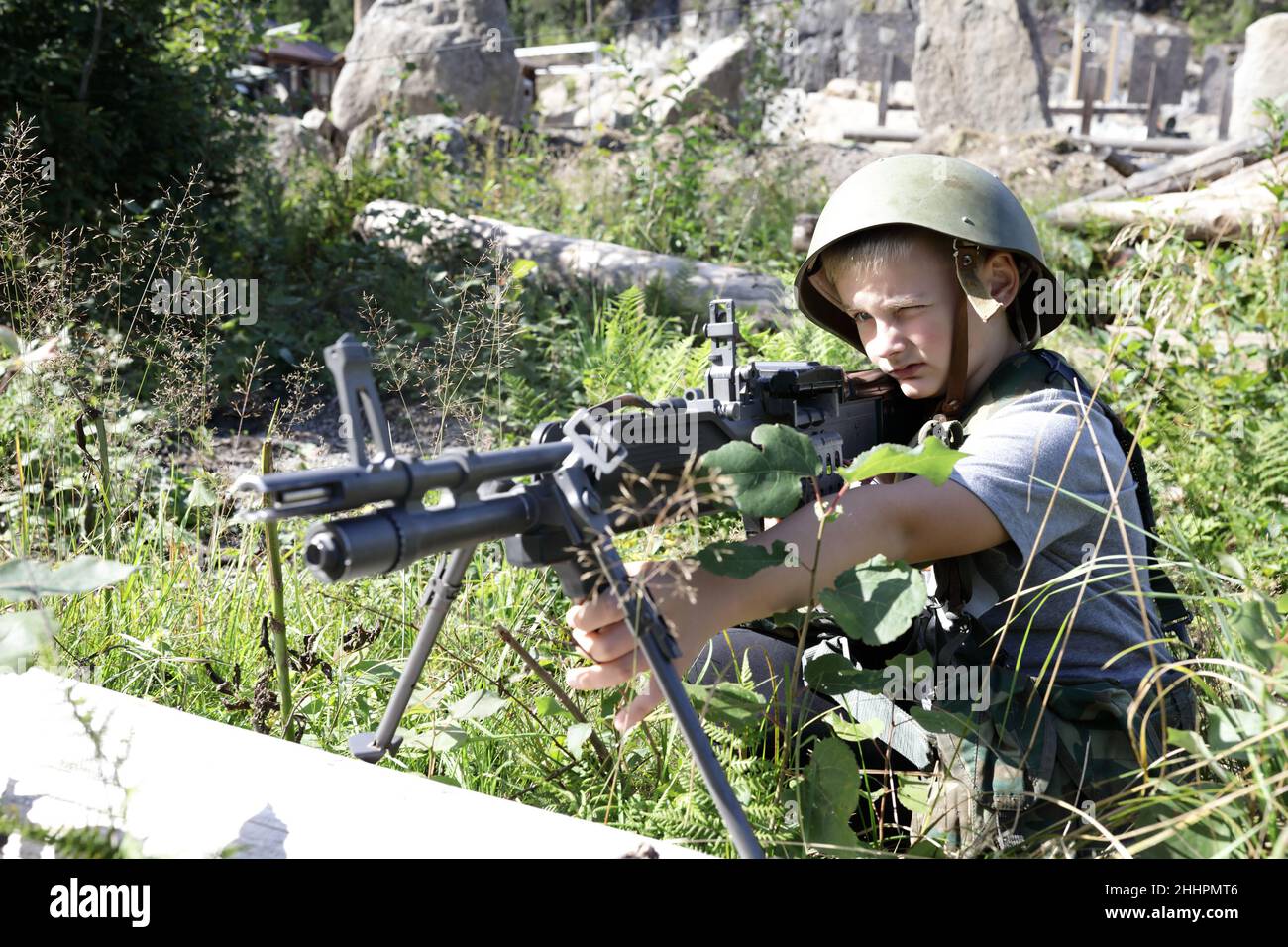 Action aim army battle childhood hi-res stock photography and images ...
