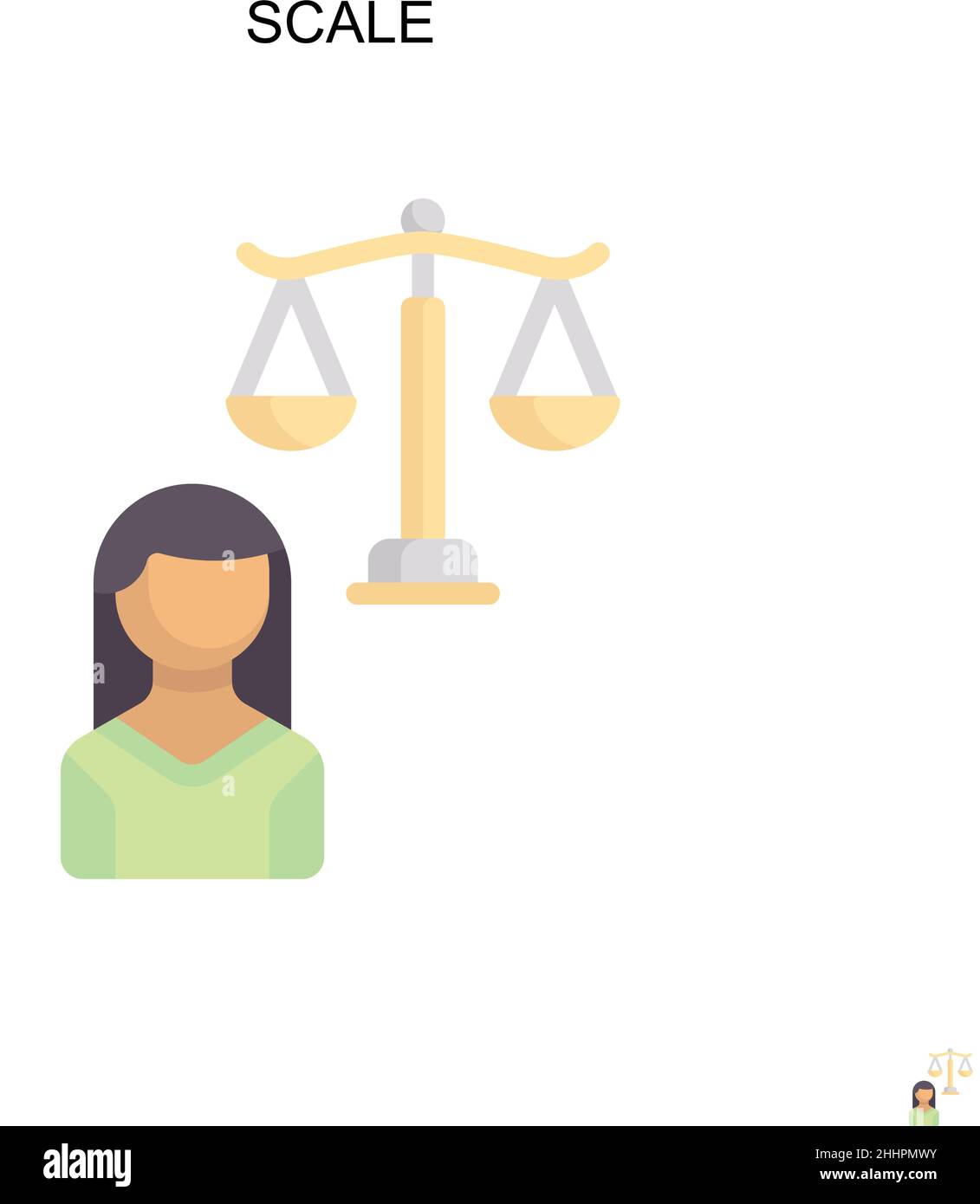 Scale Simple vector icon.Perfect color modern pictogram on editable ...