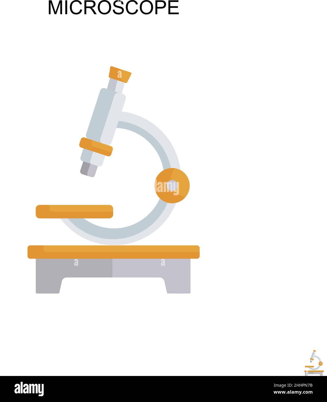 Microscope Simple vector icon.Perfect color modern pictogram on ...