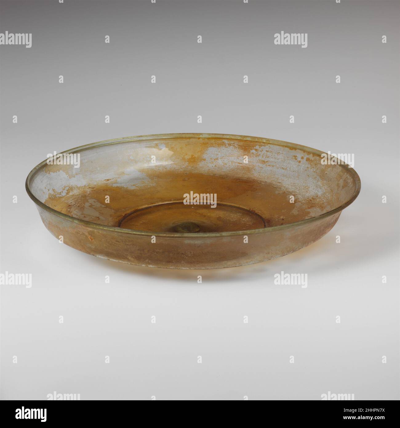 Glass dish 4th century A.D. Roman Colorless with pale blue green tinge ...