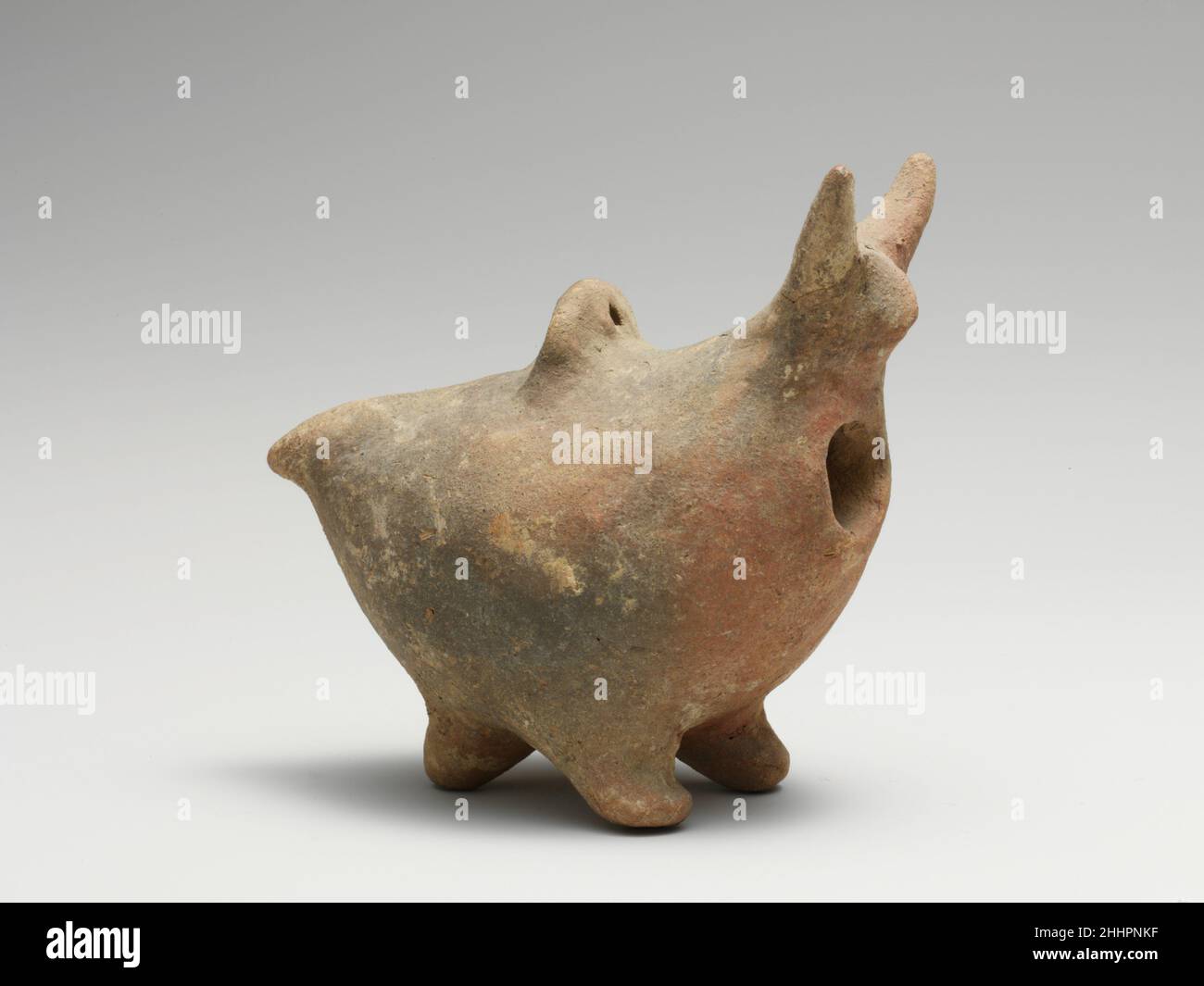 Terracotta zoomorphic askos (vessel) ca. 2500–1900 B.C. Cypriot Askos in the form of an animal ...