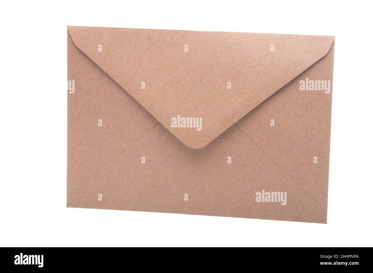 brown letter isolated on the white Stock Photo - Alamy