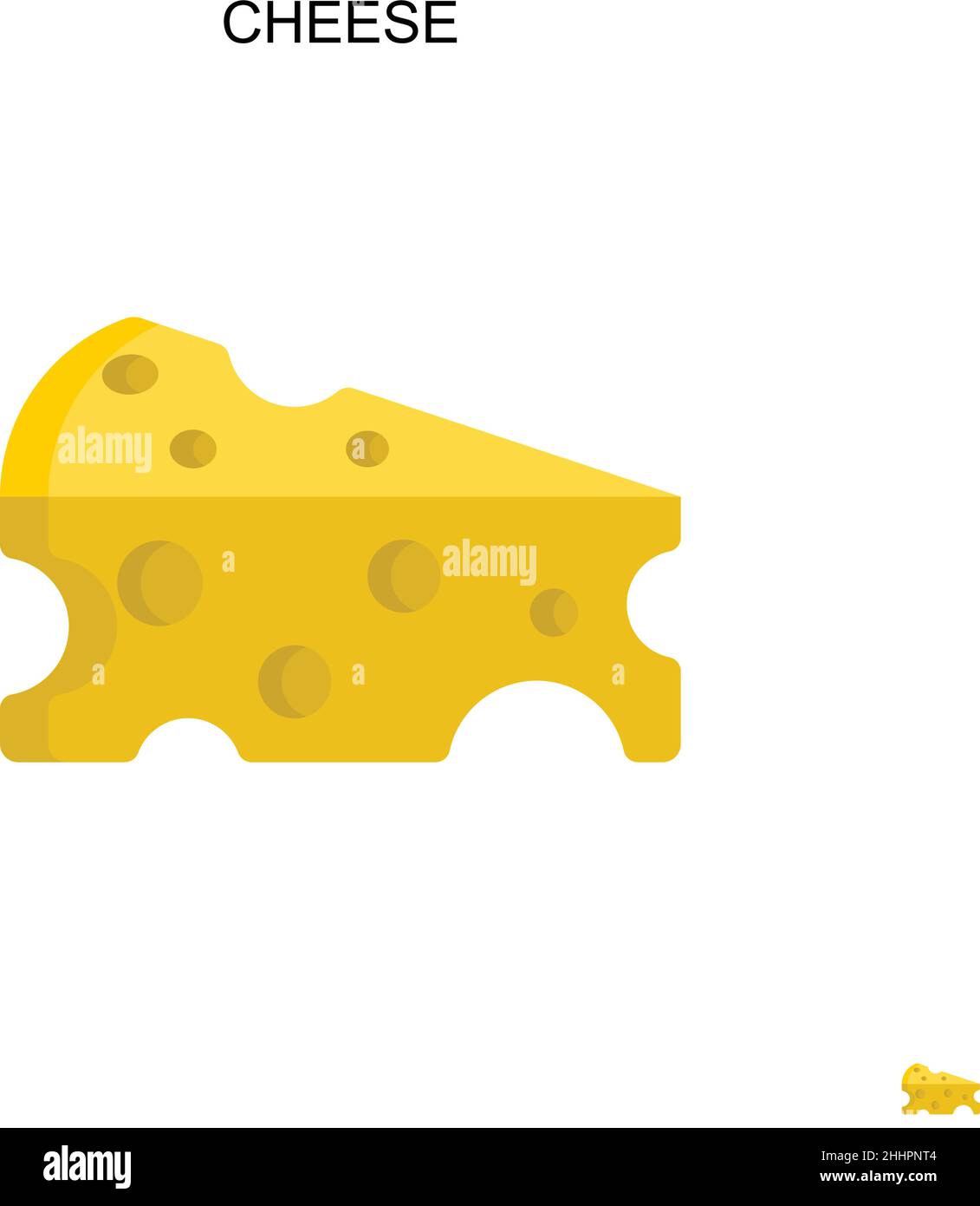 Cheese Simple vector icon.Perfect color modern pictogram on editable ...