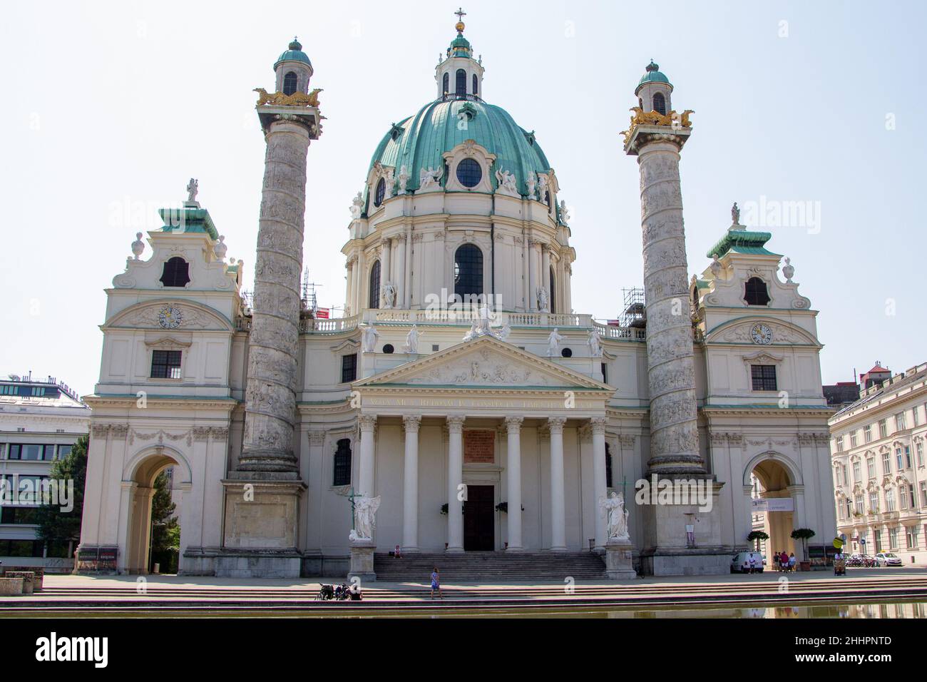 Vienna, Austria, July 23, 2021.This domed church, dedicated to Saint ...