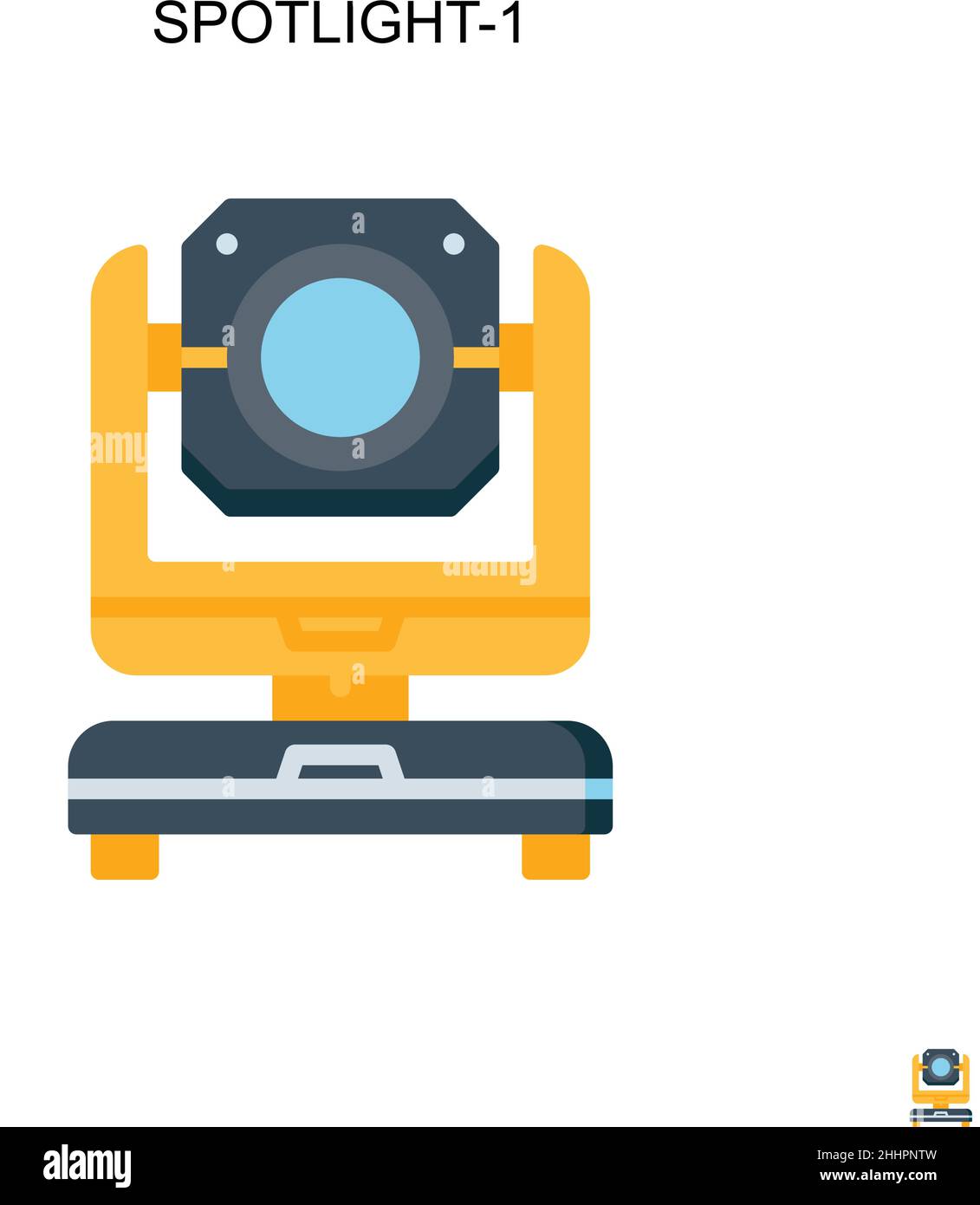 Spotlight-1 Simple vector icon.Perfect color modern pictogram on ...
