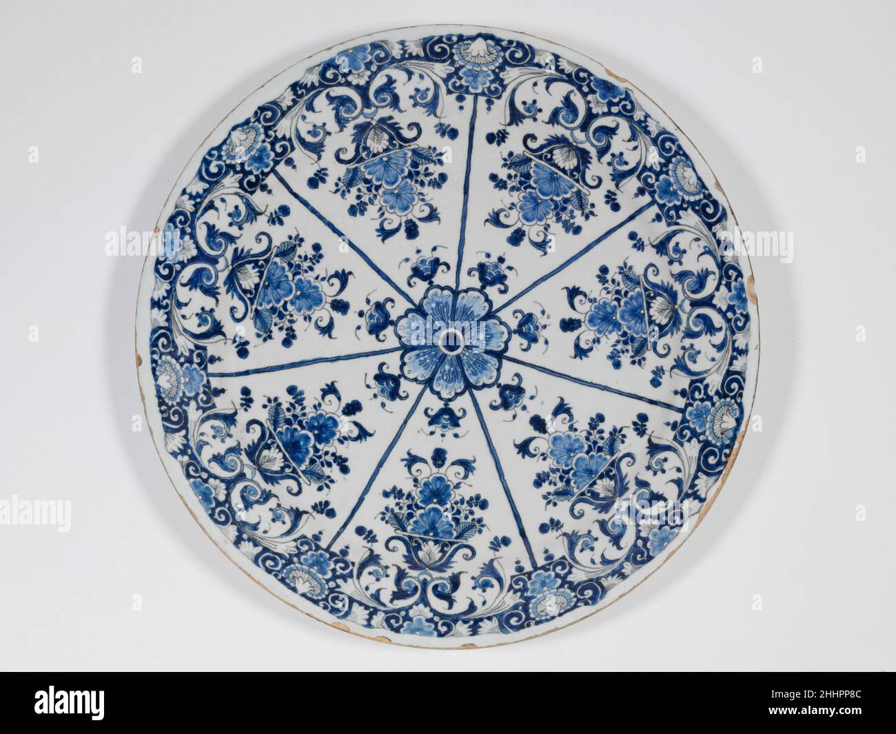 Plate ca. 1720–30 French, Rouen Faience, or tin-glazed and enameled ...