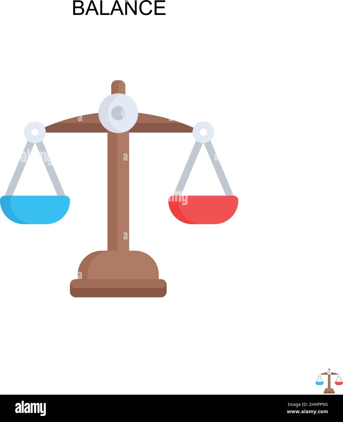 Balance Simple vector icon.Perfect color modern pictogram on editable ...