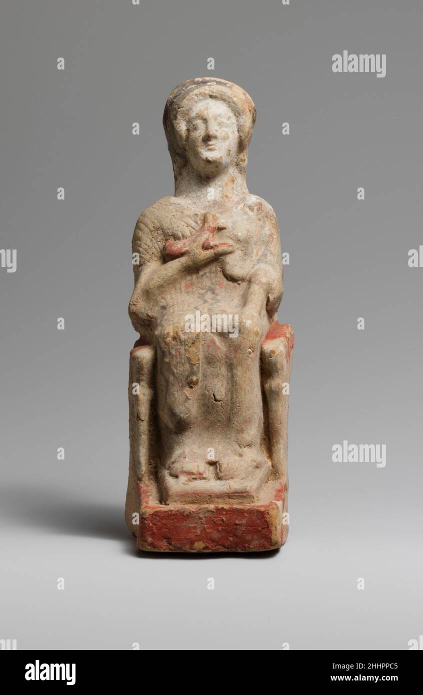 Terracotta statuette of a seated woman early 5th century B.C. Greek ...