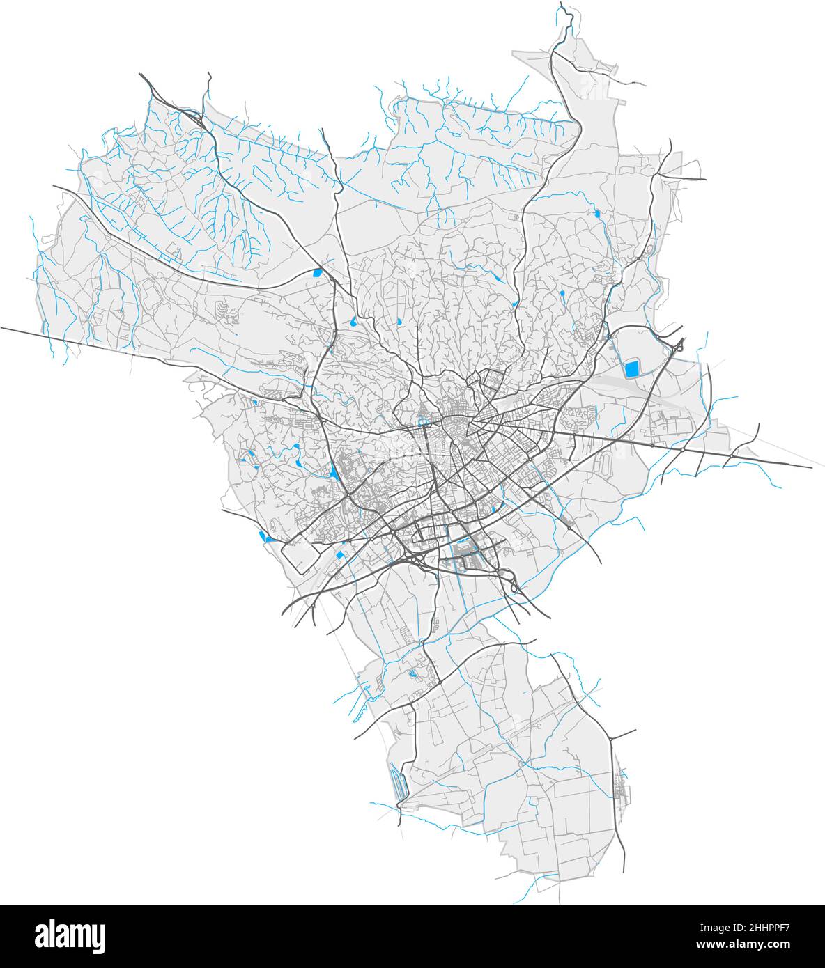 Nimes map hi-res stock photography and images - Alamy