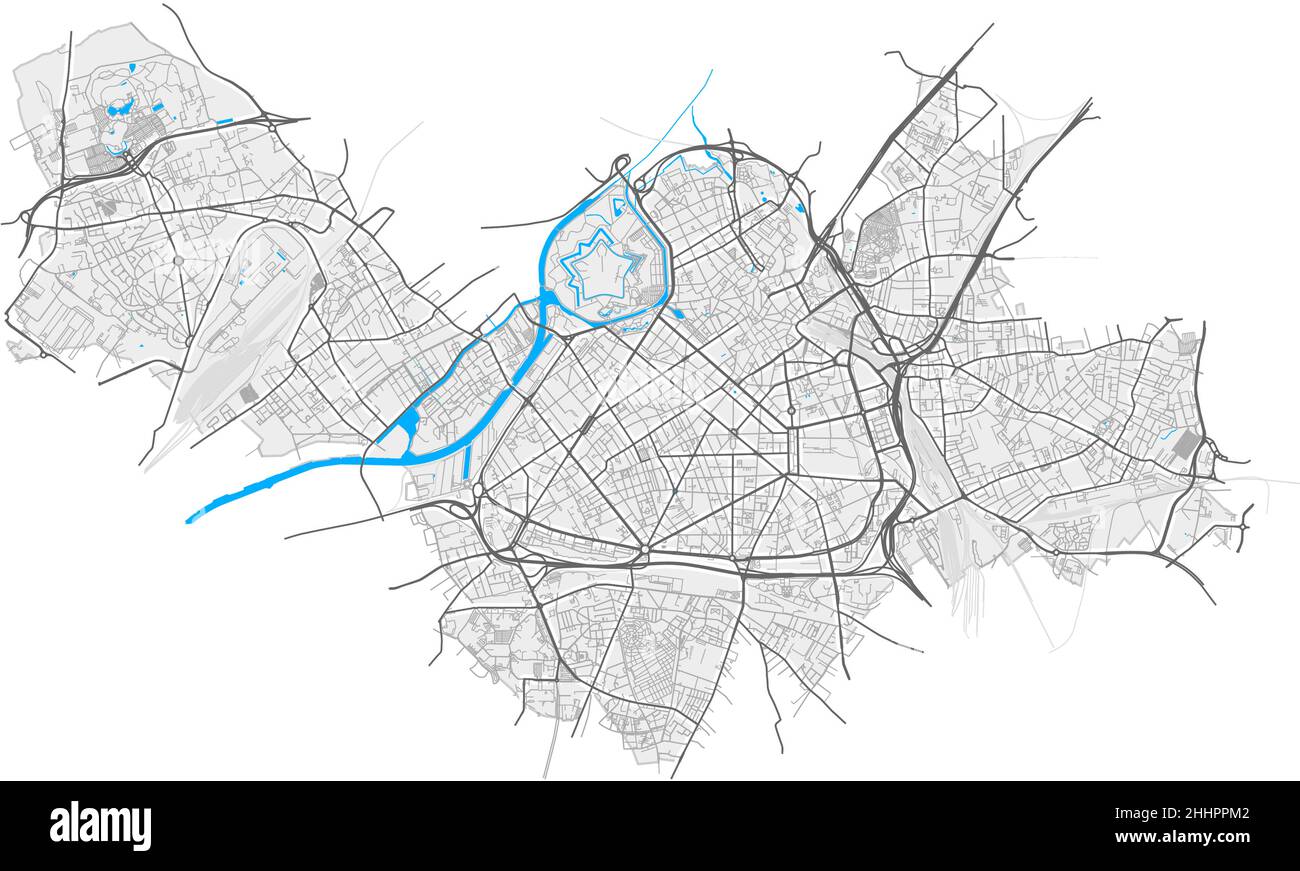 Map of lille france hi-res stock photography and images - Alamy