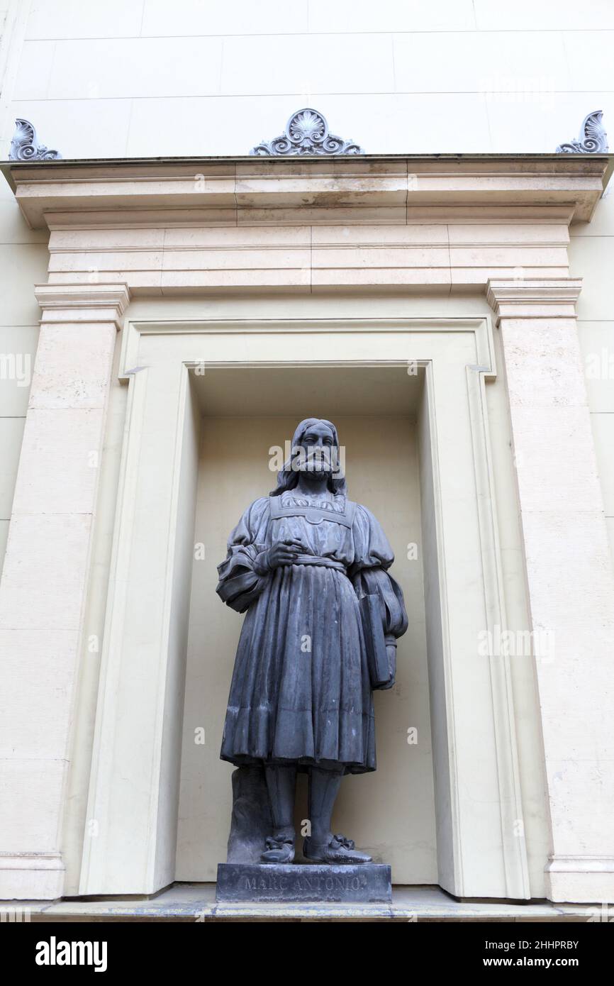 Statue of Marcantonio Raimondi in Saint Petersburg. He was an Italian ...