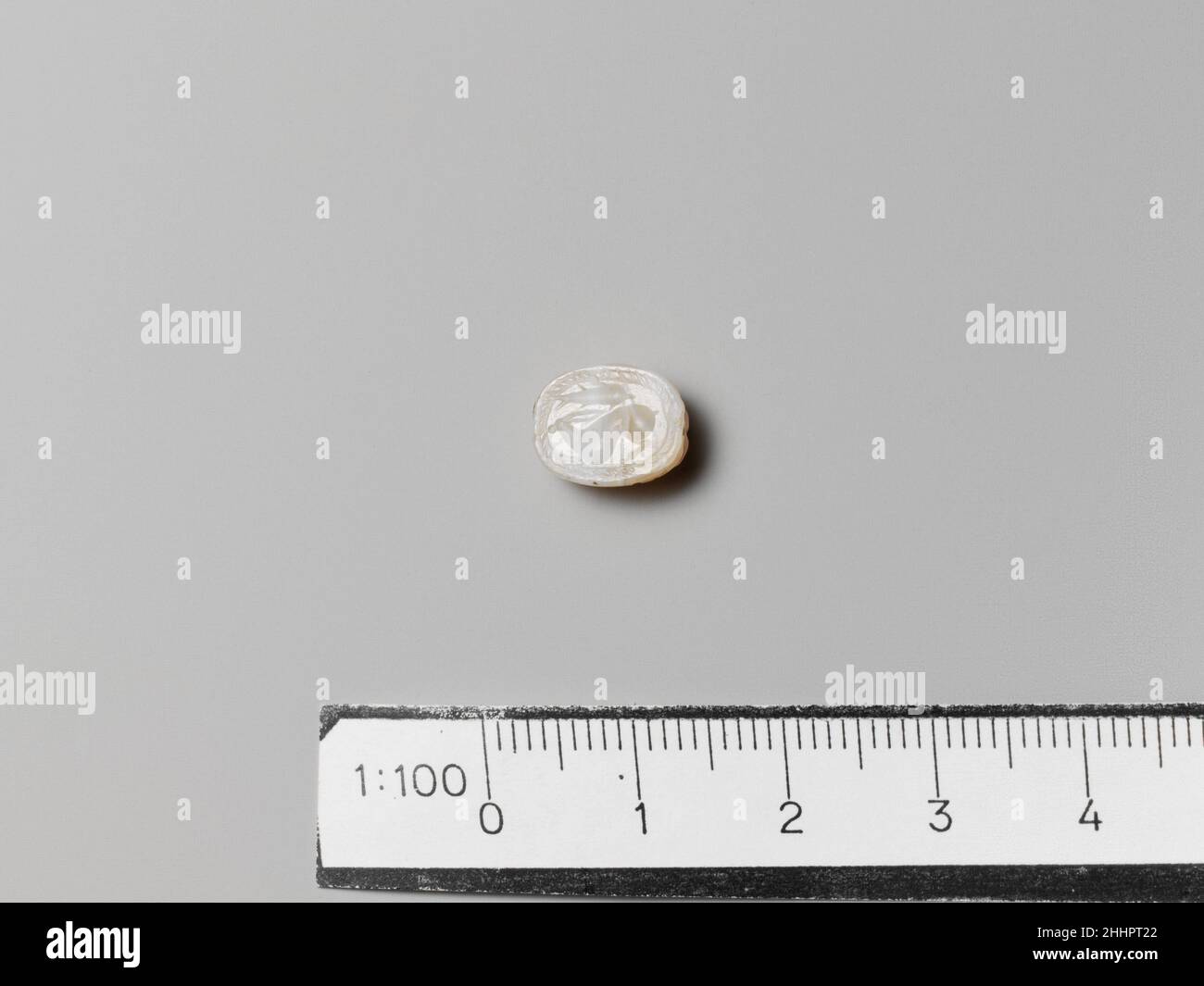 Banded chalcedony scarab late 4th century B.C. Etruscan Stag and fish ...