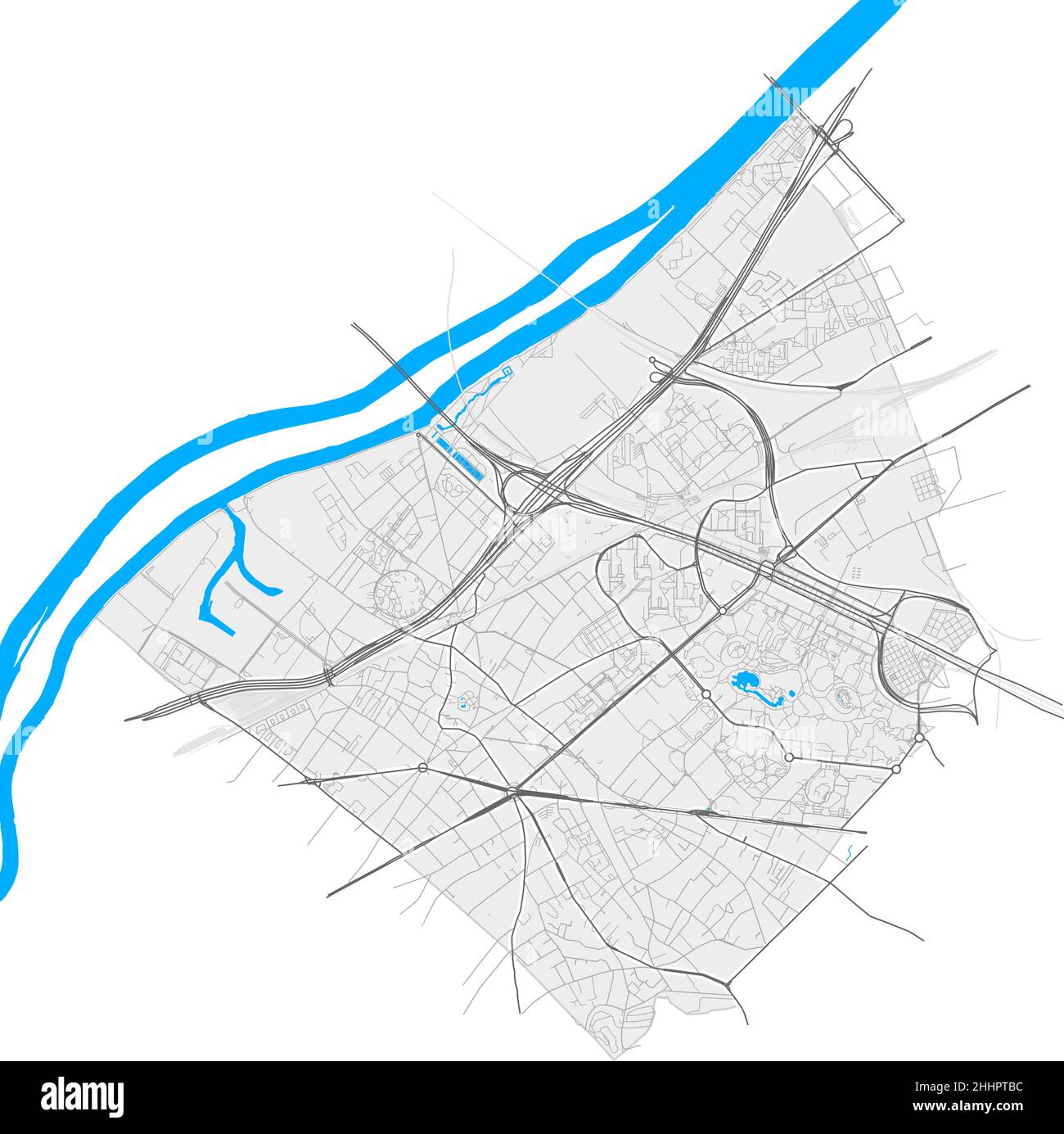 Nanterre map Cut Out Stock Images & Pictures - Alamy