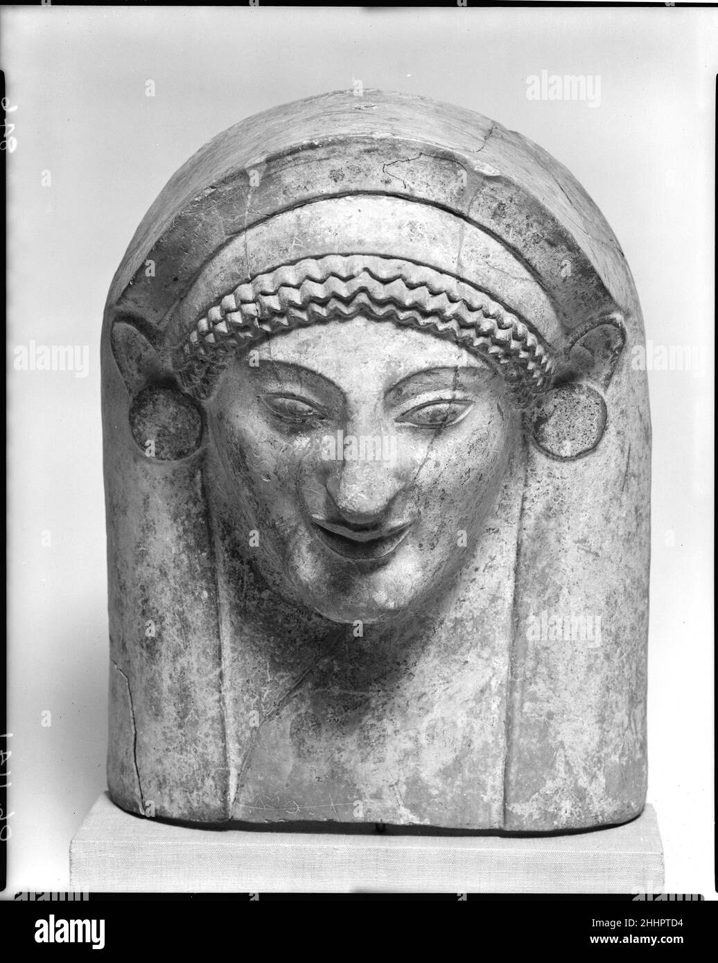 Terracotta protome of a goddess early 5th century B.C. Greek, Rhodian ...
