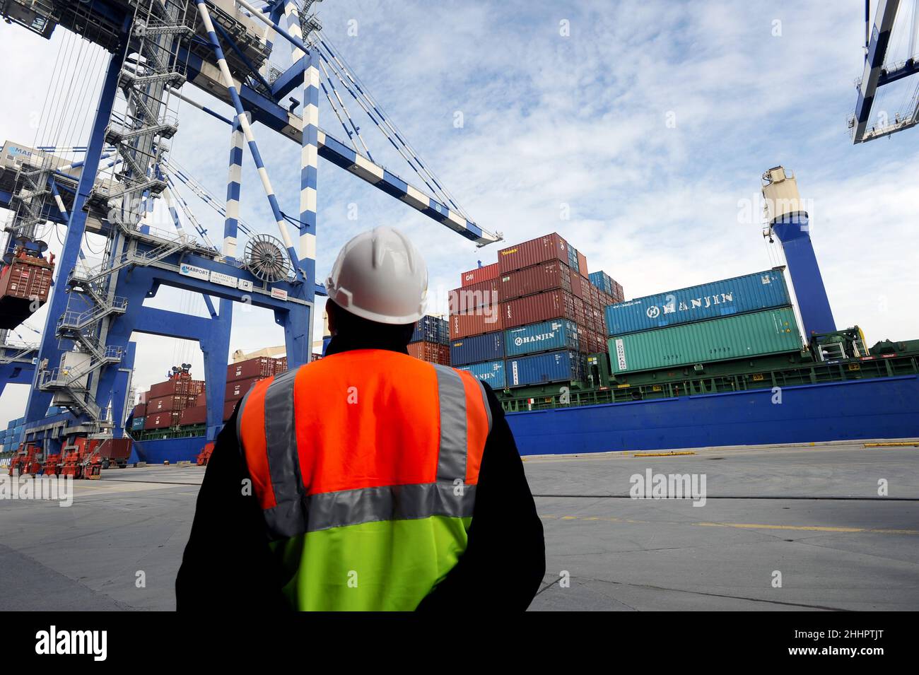 Ambarli, Istanbul,Turkey - MARCH 5 2015. Shipping containers in the ...