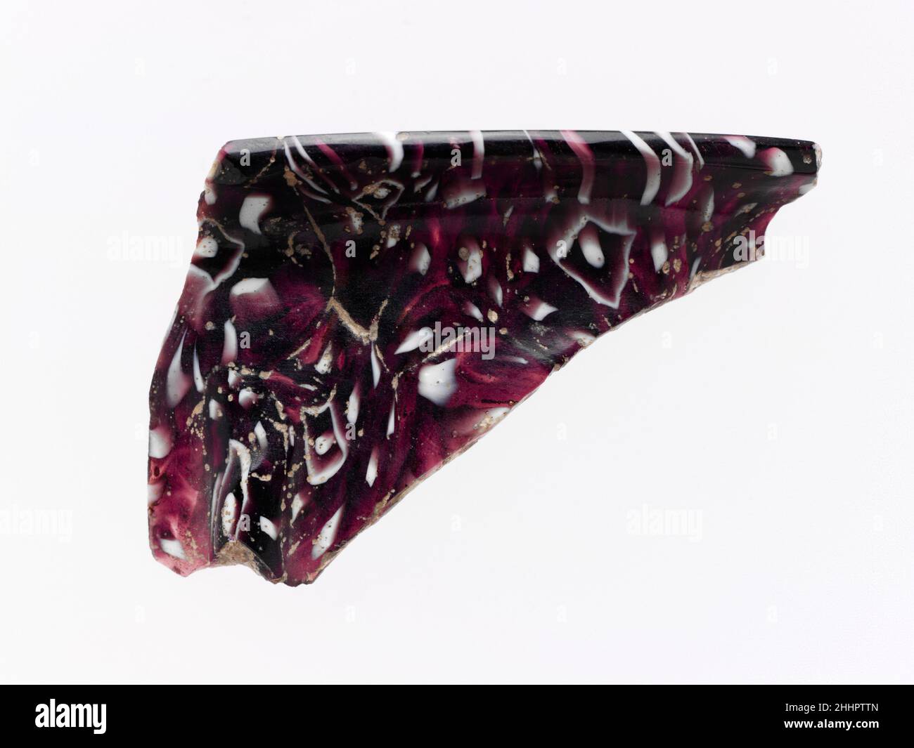 Glass mosaic ribbed bowl fragment late 1st century B.C.–early 1st ...
