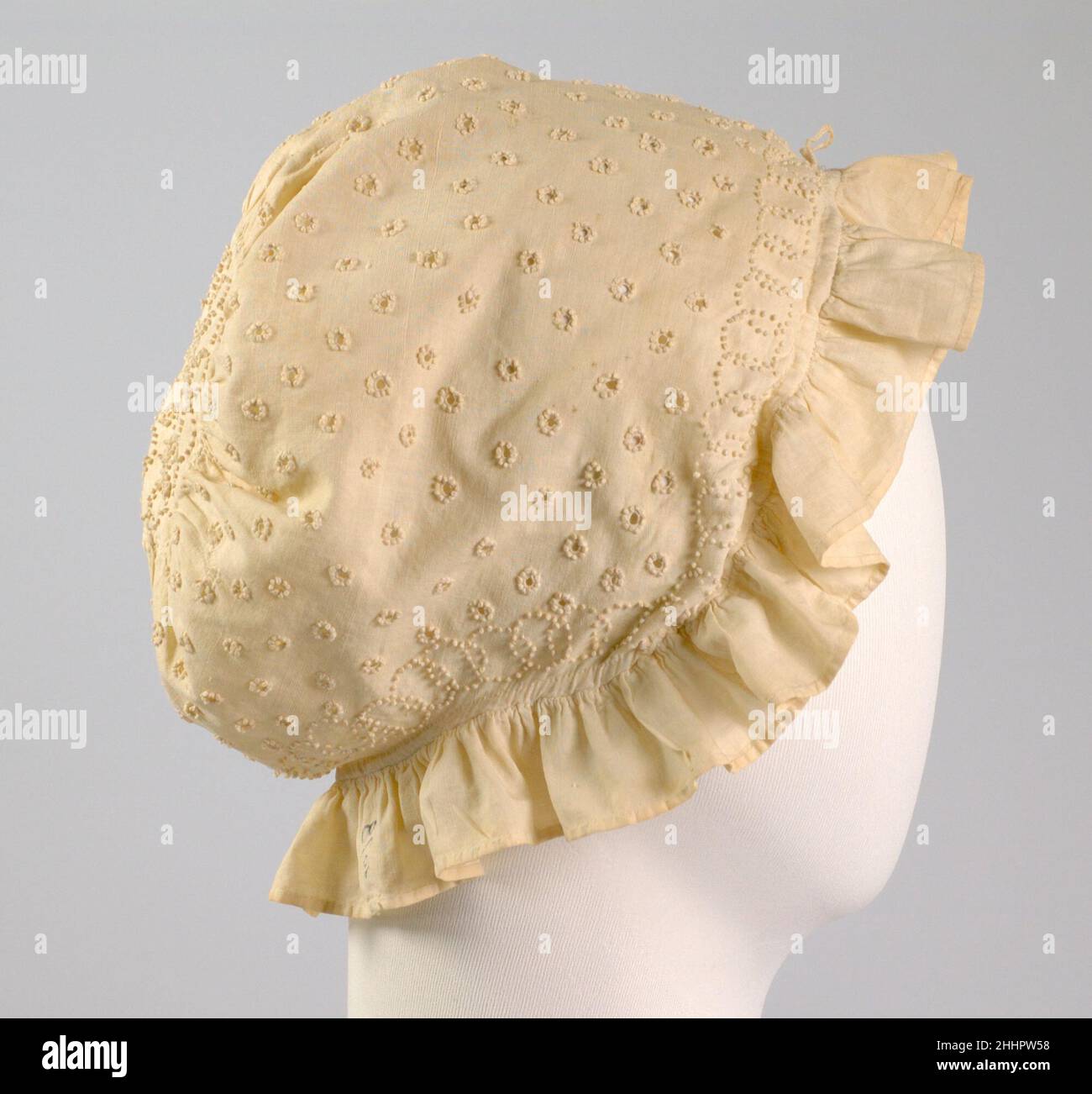 Cap ca. 1820 American. Cap 168302 Stock Photo - Alamy
