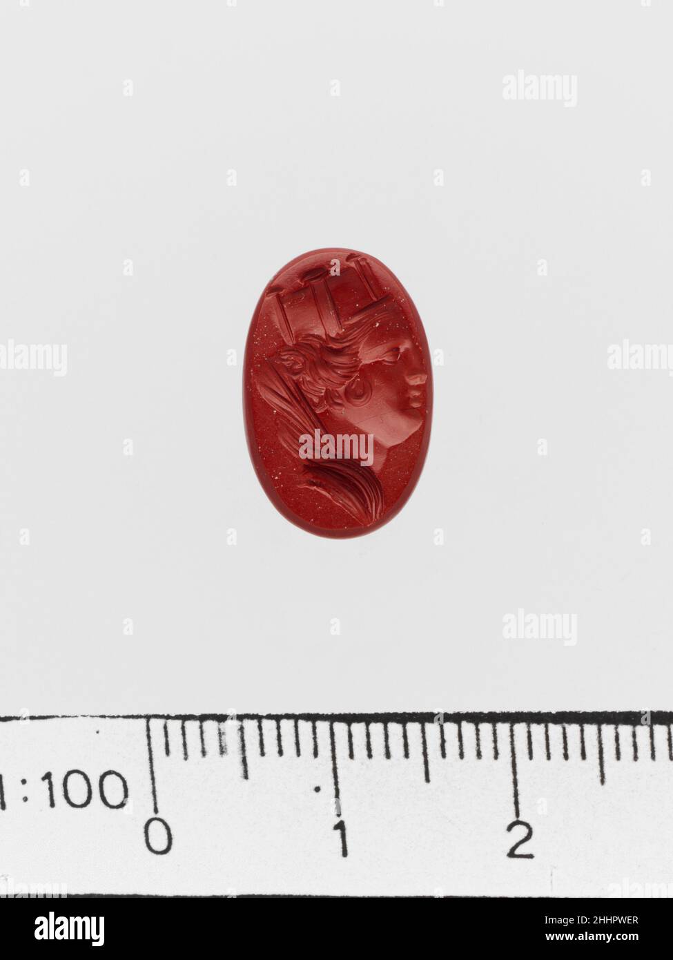 Red jasper ring stone ca. 1st century B.C.–3rd century A.D. Roman Head ...