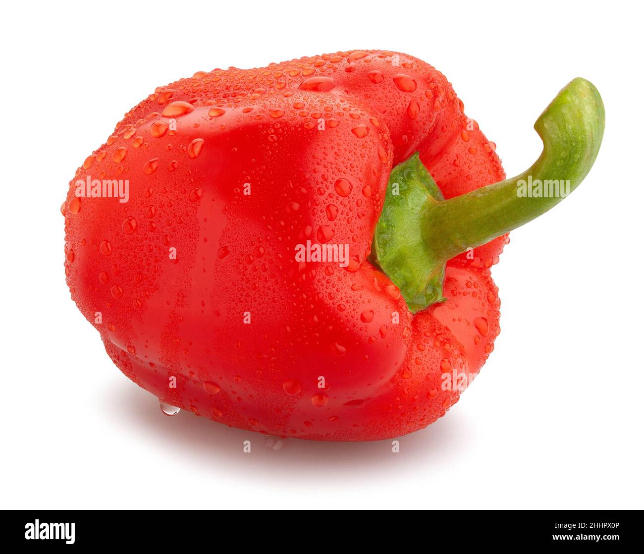 bell pepper path isolated on white Stock Photo - Alamy