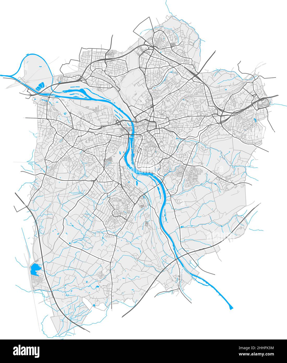 Germany ruhr area river ruhr Stock Vector Images - Alamy
