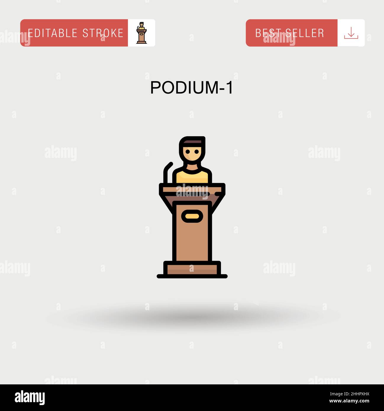 Podium-1 Simple vector icon Stock Vector Image & Art - Alamy