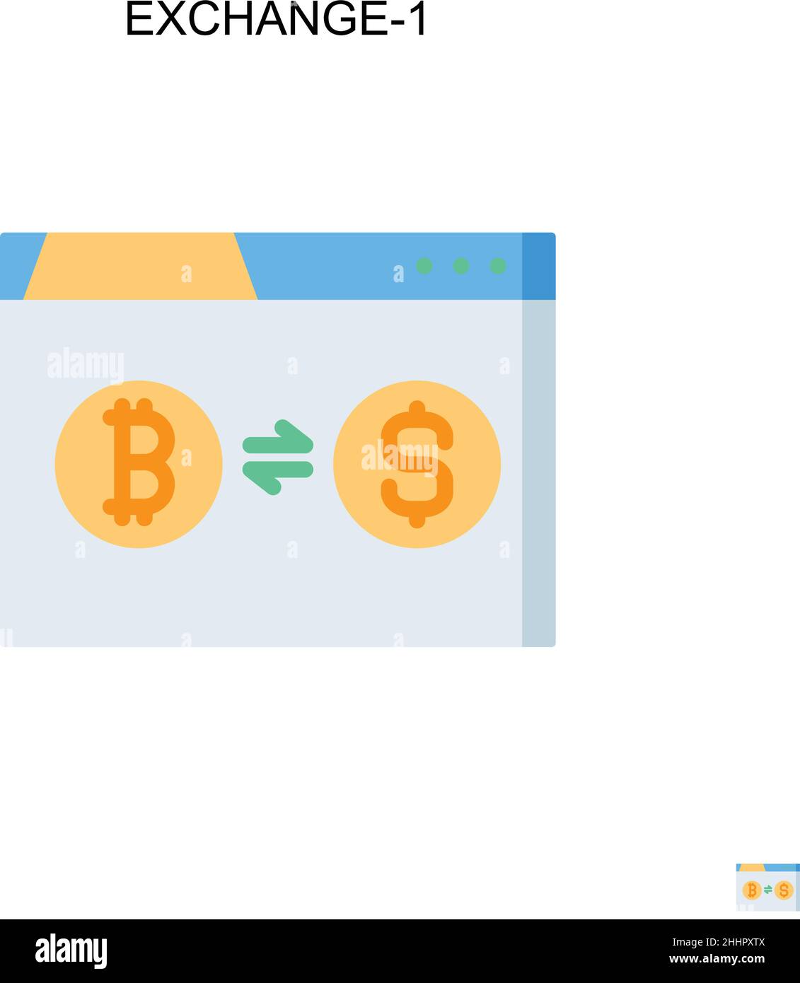 Exchange-1 Simple vector icon.Perfect color modern pictogram on ...