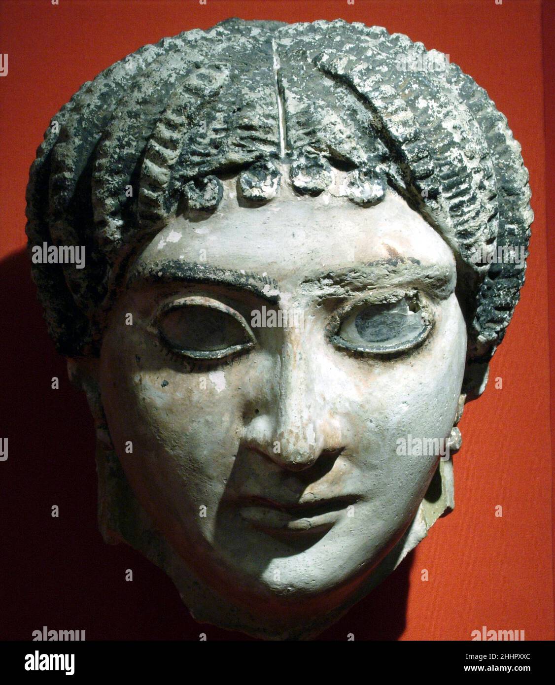 Mask of a woman with radiating waves of hair A.D. 225–250 Roman Period ...