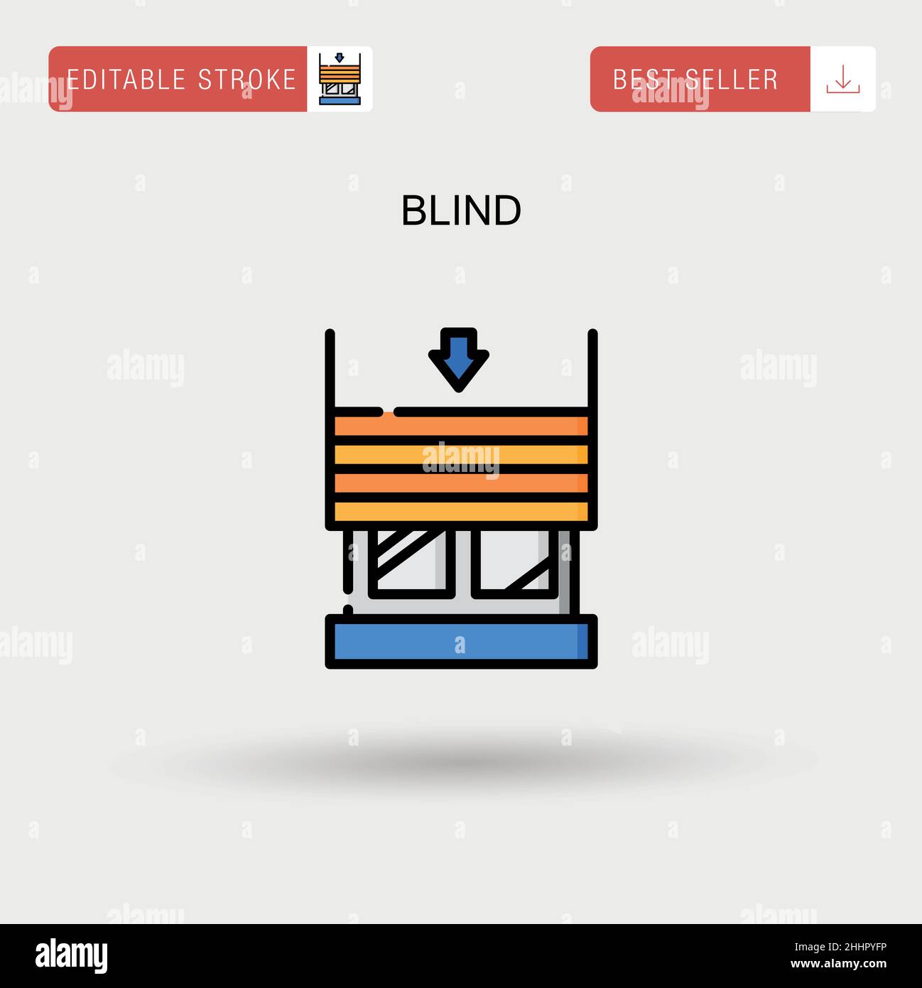 Blind Simple vector icon Stock Vector Image & Art - Alamy