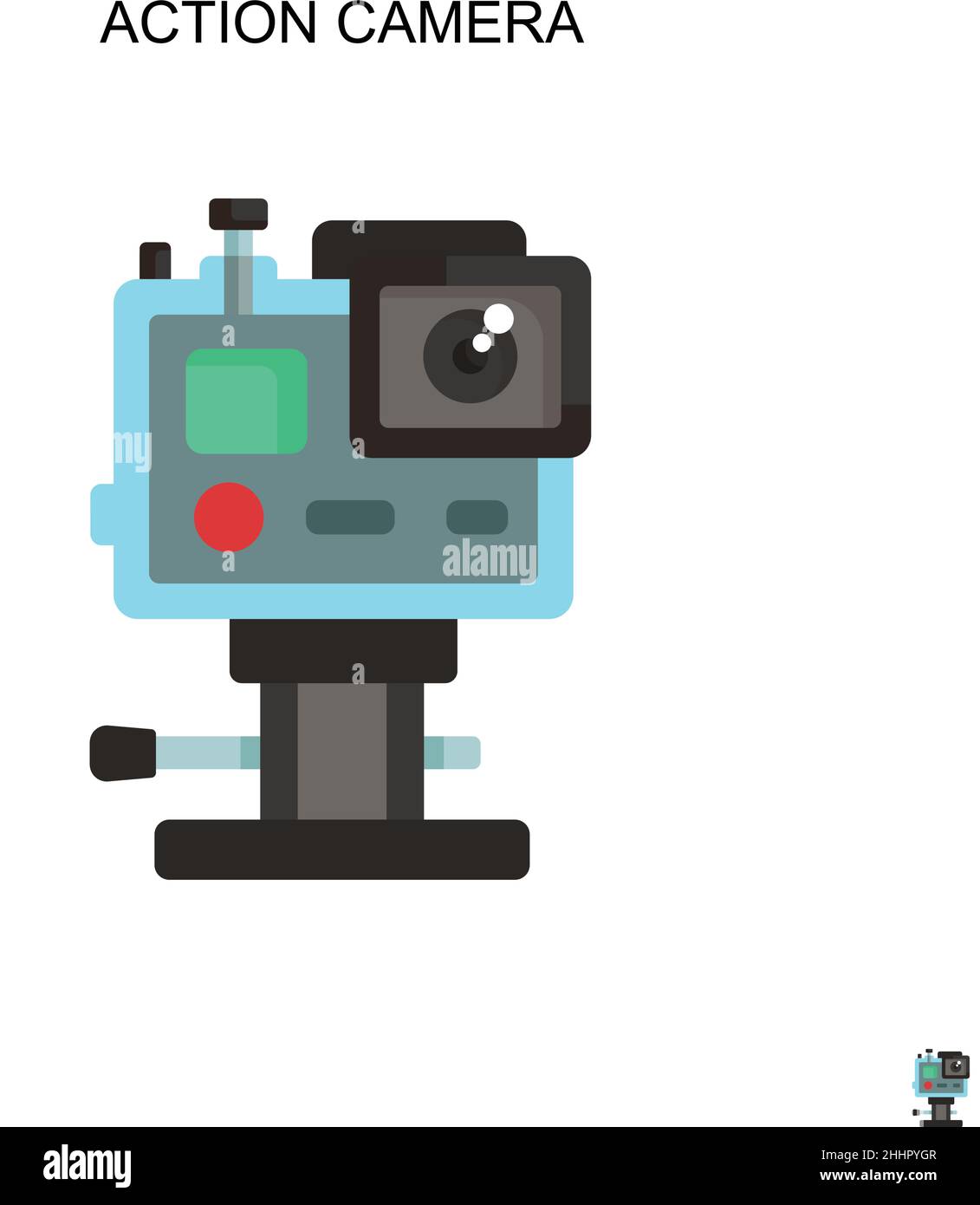 Action camera Simple vector icon.Perfect color modern pictogram on ...