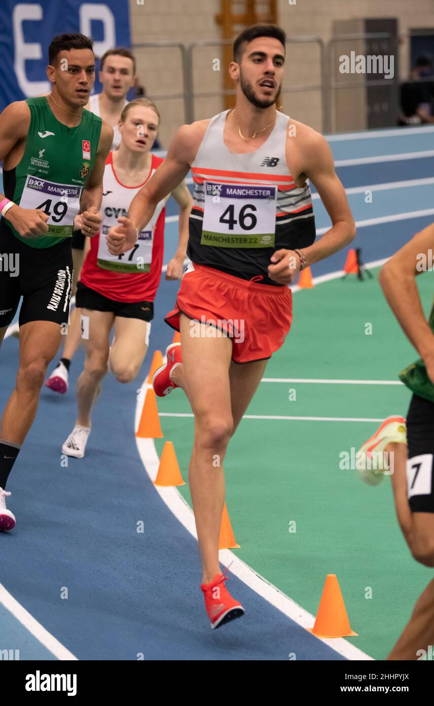 MANCHESTER - ENGLAND 23 JAN 22: Federico Riva (ITA) competing in the ...