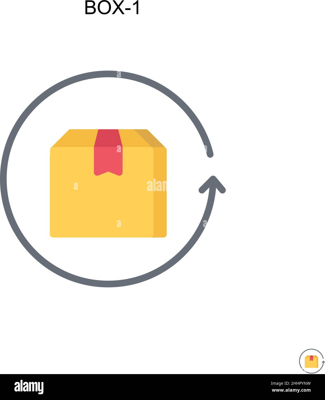 Box-1 Simple vector icon.Perfect color modern pictogram on editable ...