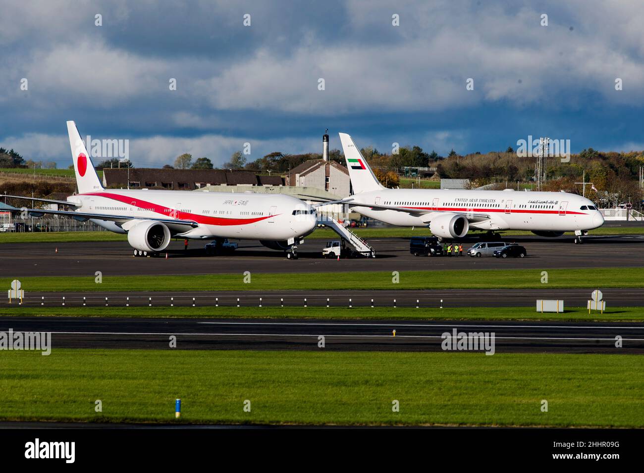 Private jets and other International planes are seen landing at ...