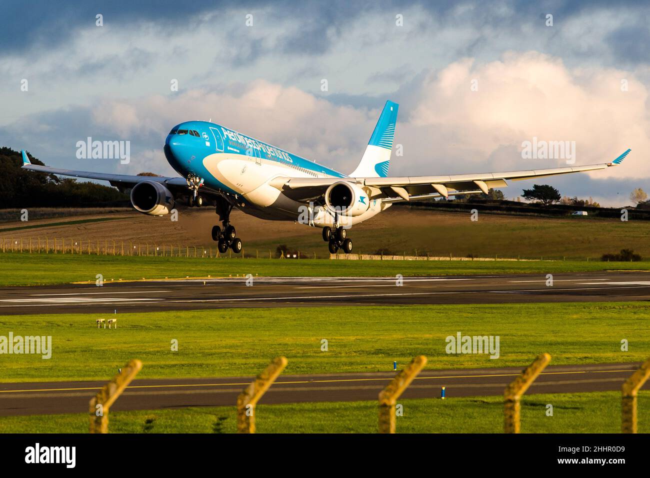 Private jets and other International planes are seen landing at ...
