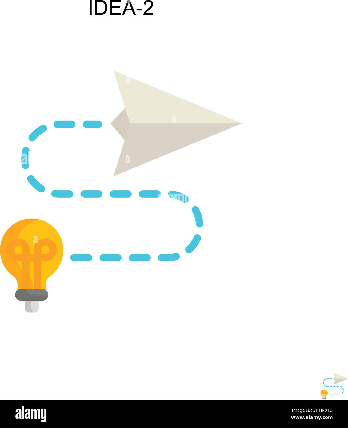 Idea-2 Simple vector icon.Perfect color modern pictogram on editable ...