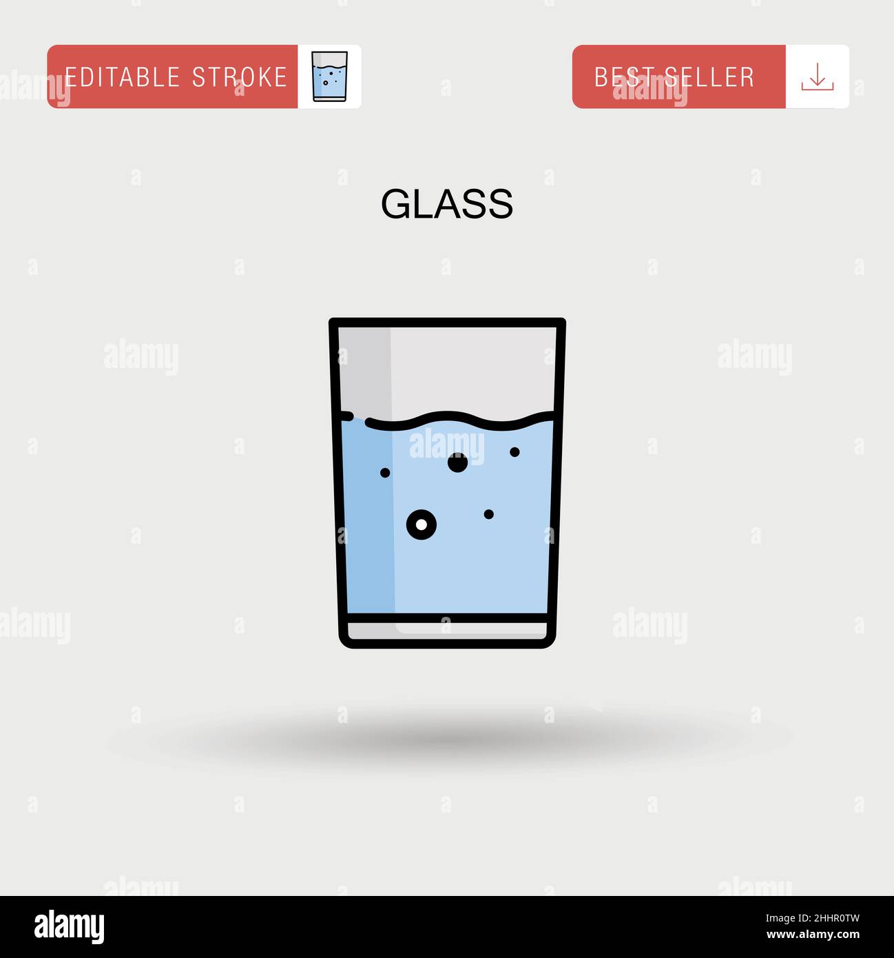 Glass Simple vector icon Stock Vector Image & Art - Alamy