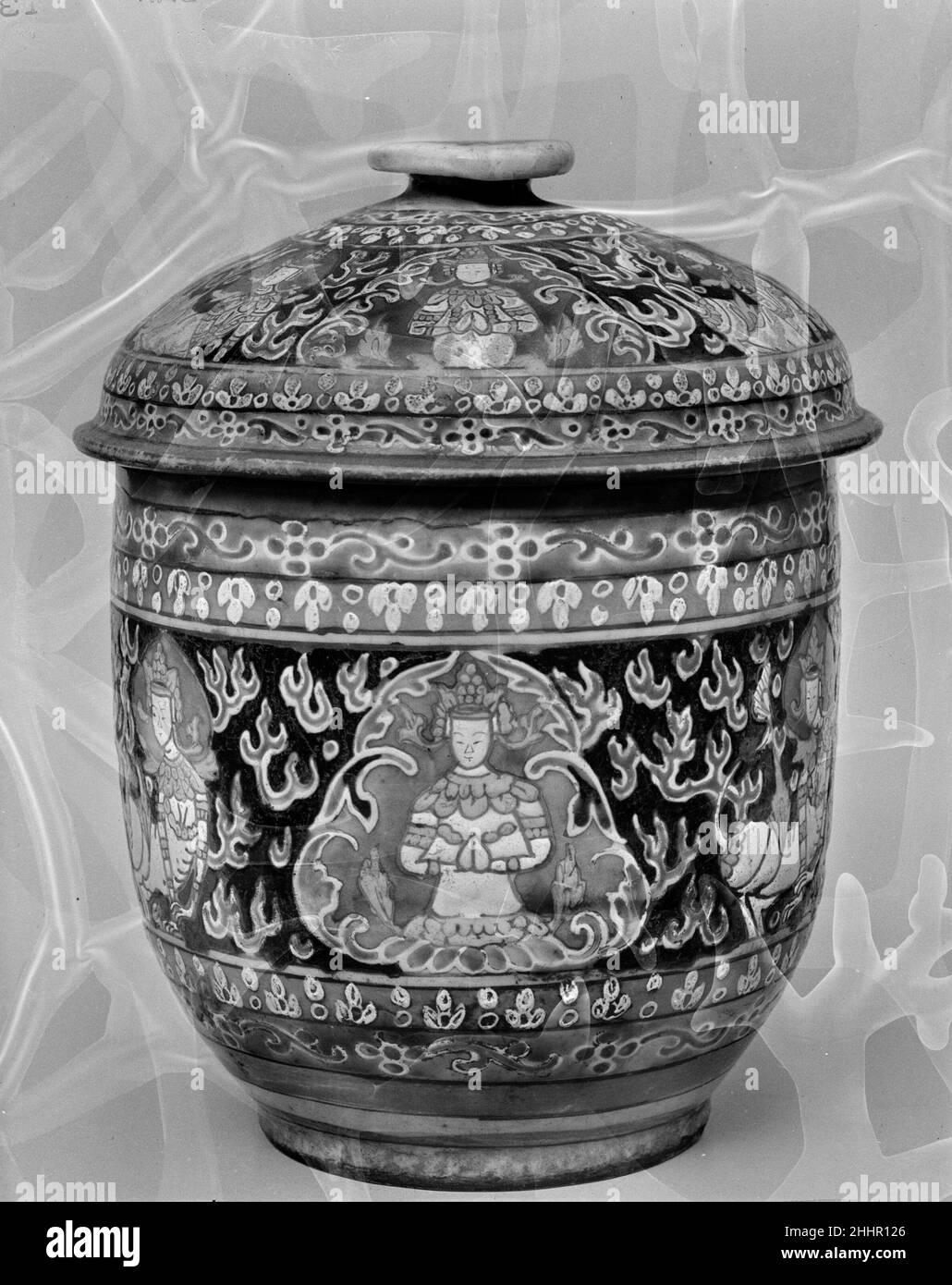 Covered bowl with Thai mythical figures 19th century China. Covered ...
