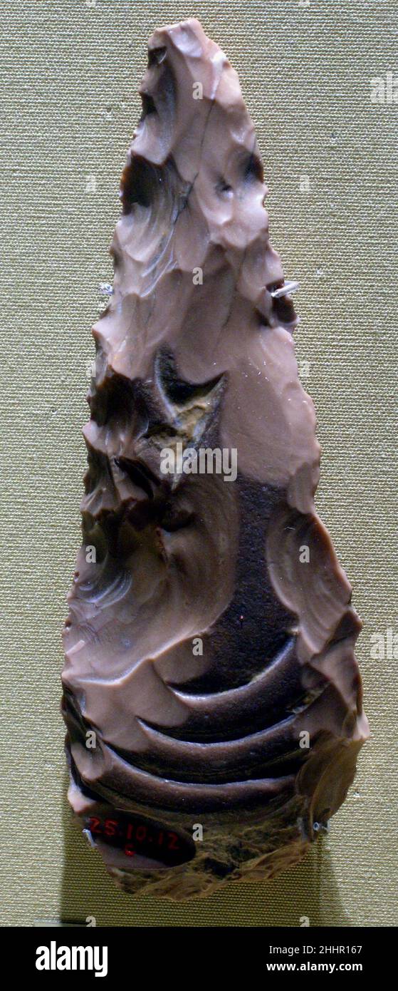 Bifacial Tool ca. 3500–5000 B.C. Middle Paleolithic Period. Bifacial ...